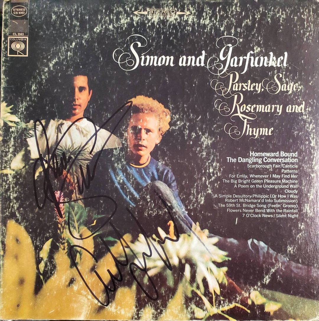 Autographed Simon & Garfunkel 'parsley, Sage...' Album With LOA - Etsy
