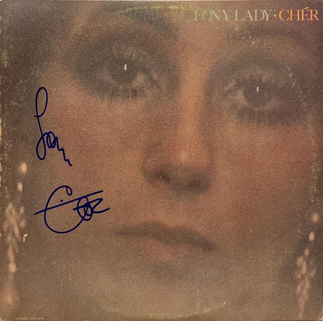 Cher "foxy Lady" LP Album Hand-signed Record Autographed by Cher W/ LOA ...