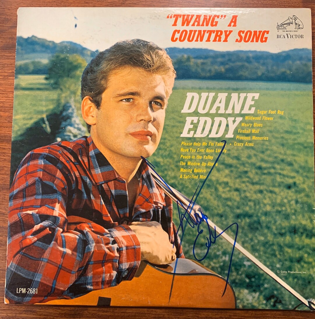 Duane Eddy "twang" Autographed Record Album With LOA - Etsy