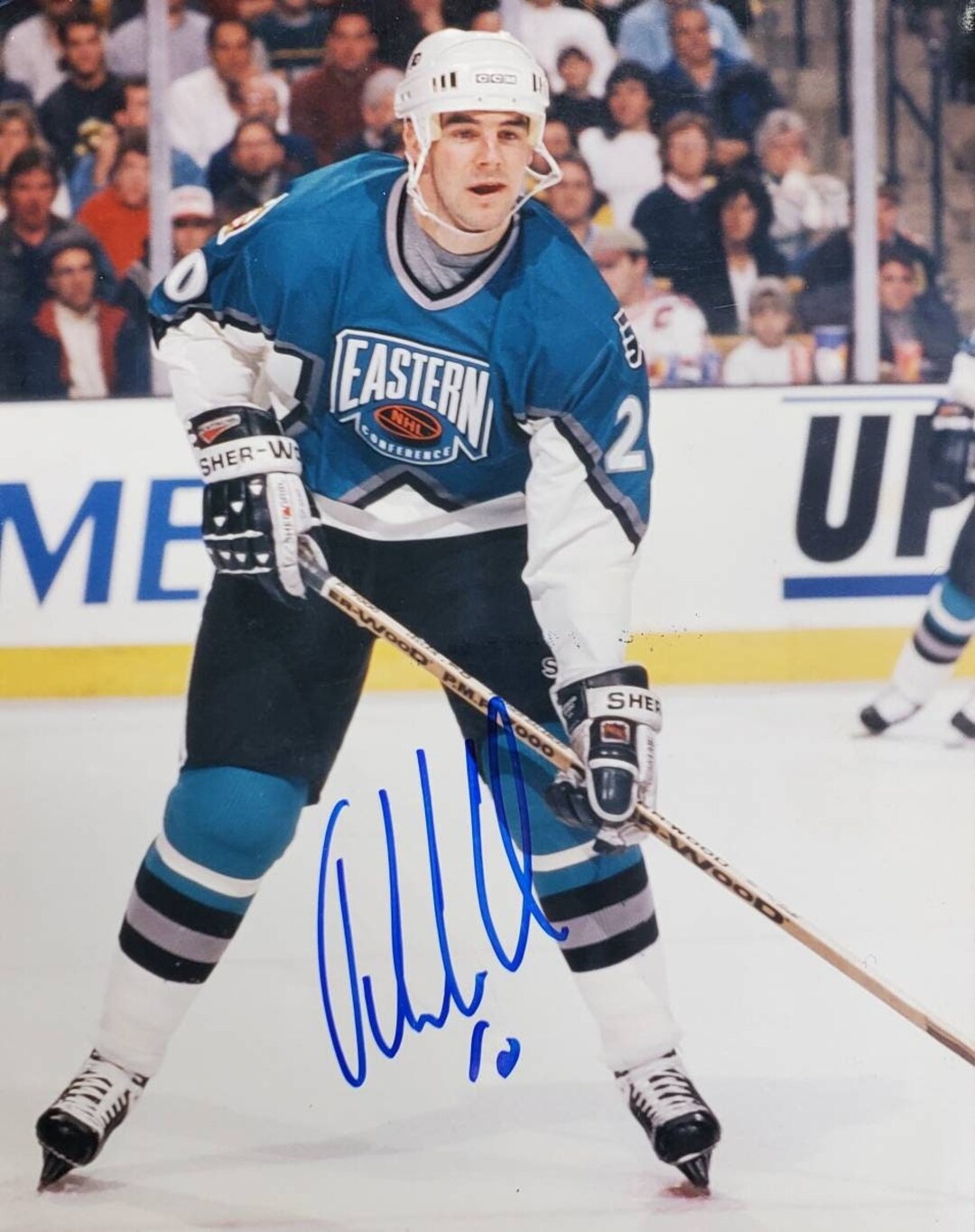 John Leclair NHL Eastern Conference Philadelphia Flyers Hand Signed ...