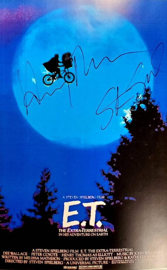 E.T. 11x17 Poster Hand Signed Autograph by Stephen | Etsy