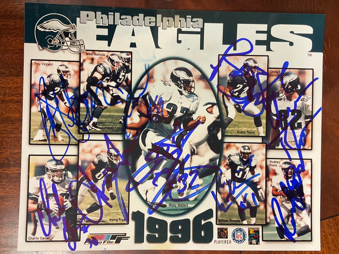 Philadelphia Eagles 1996 Team Hand Signed Autographed 8"x10" Photograph ...