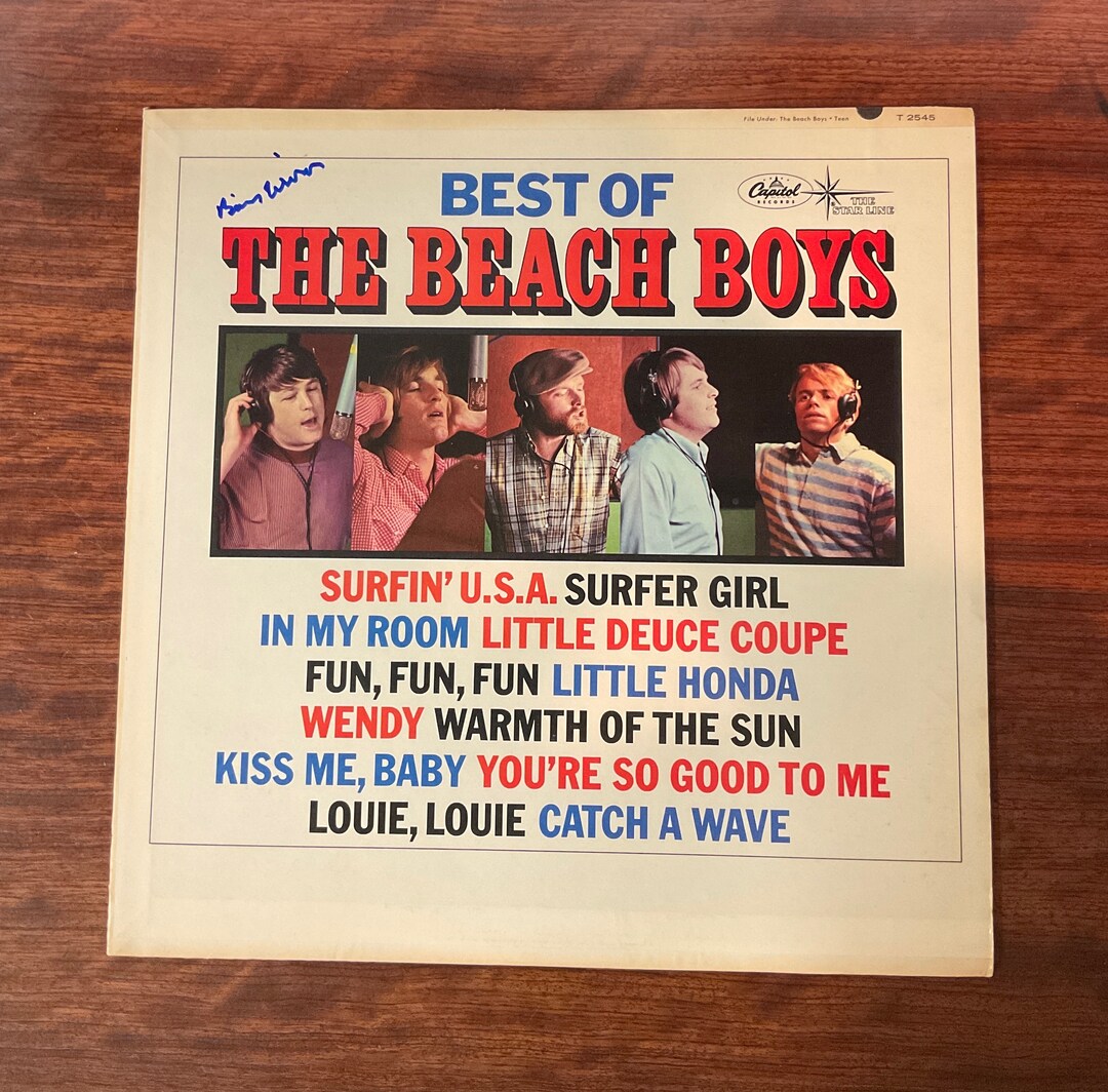 Best of the Beach Boys Autographed Album Hand Signed by Brian Wilson in ...