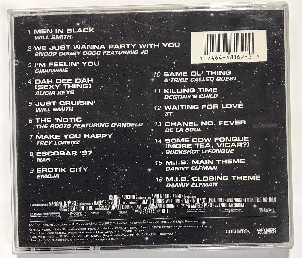 Men in Black Soundtrack CD 2x Hand Signed Autographed by Will - Etsy