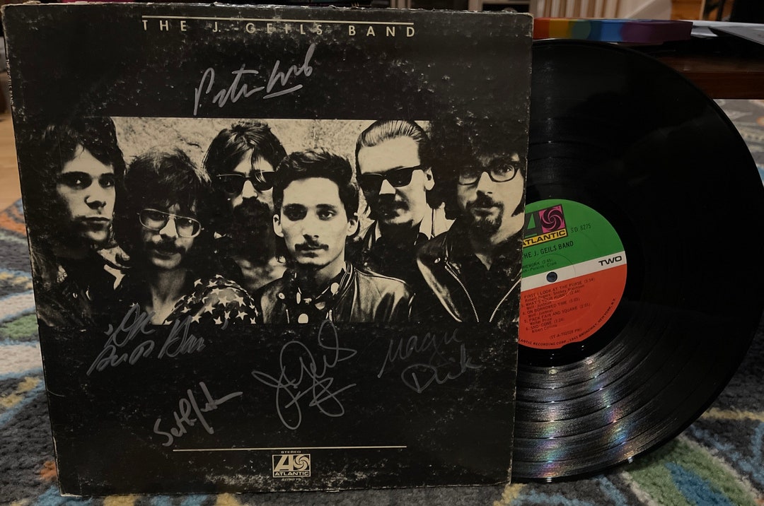 J Geils Band self Titled Album Record Album Hand Signed Autographed 5x ...