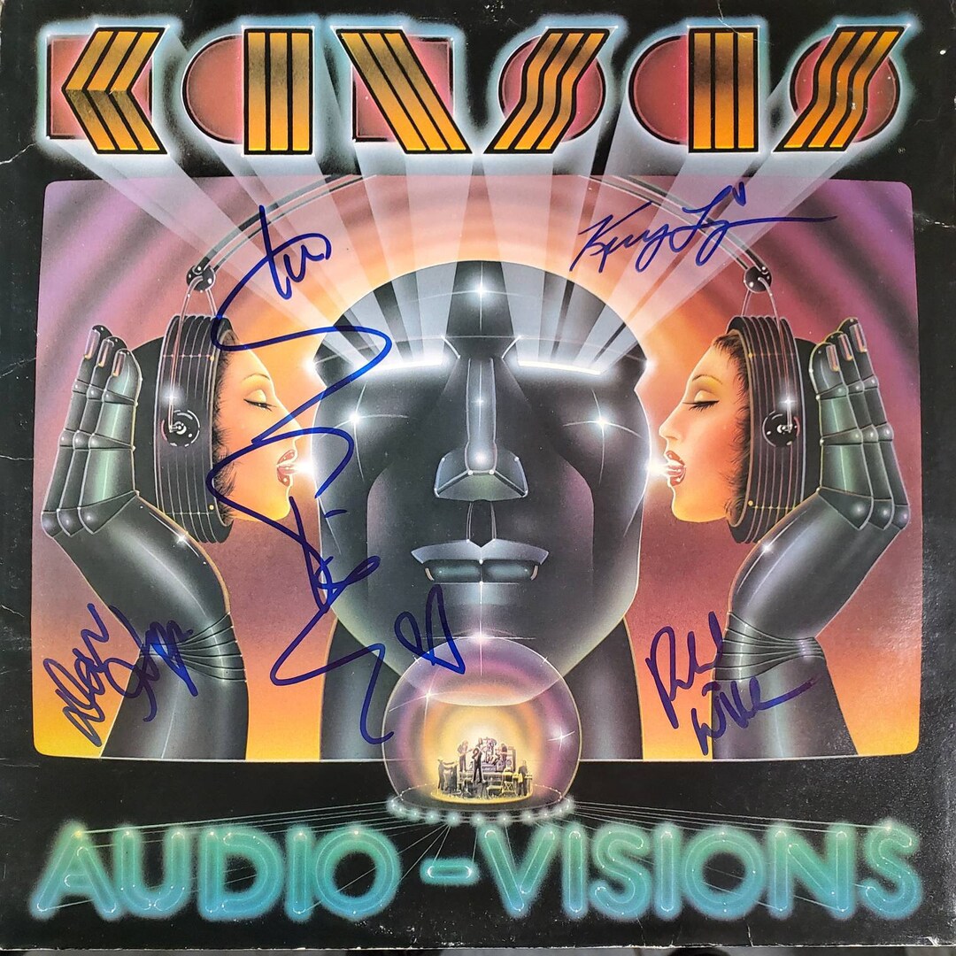 Kansas "audio-visions" Album Signed by 5 Band Members W/ LOA - Etsy