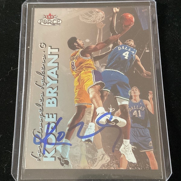 Kobe Bryant Signed Card - Etsy Australia