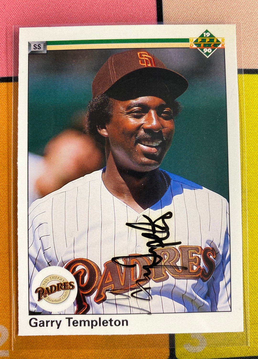 Gary Templeton San Diego Padres Autographed Hand Signed #288 1990 Upper ...