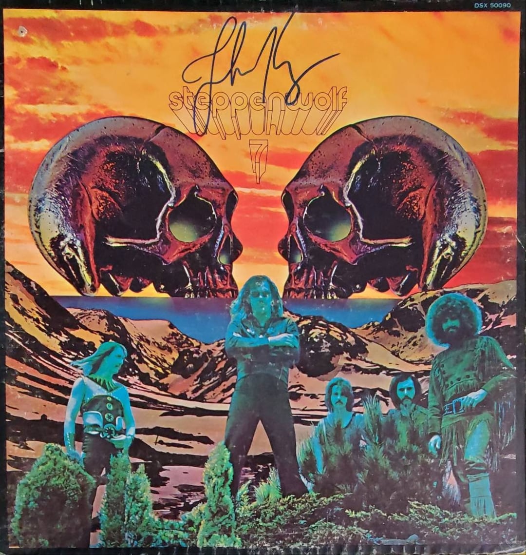 Steppenwolf 7 LP Record Album Hand Signed Autographed by John Kay W ...