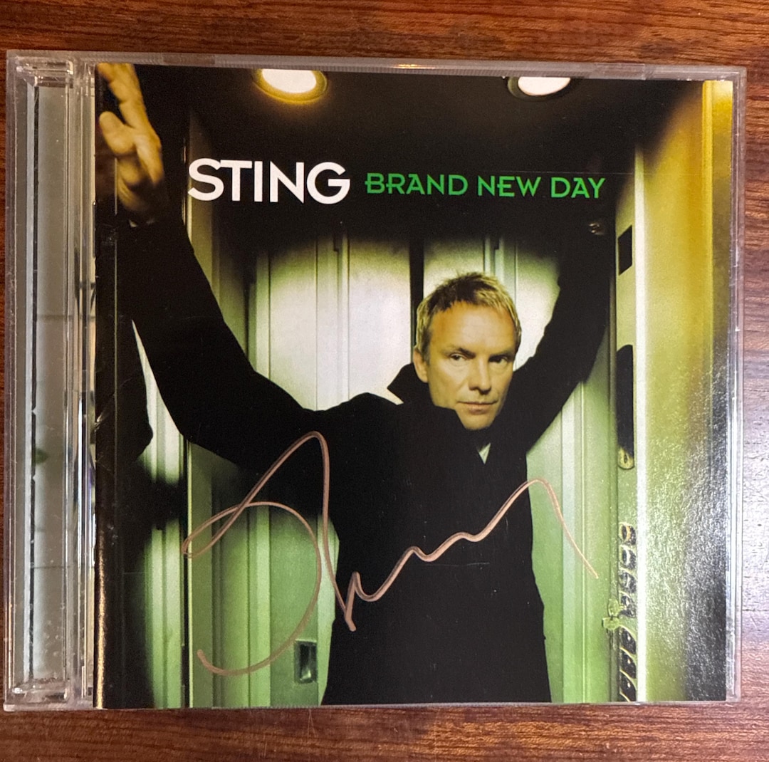 Sting "brand New Day" Autographed CD Hand-signed in Gold Ink W/ LOA - Etsy