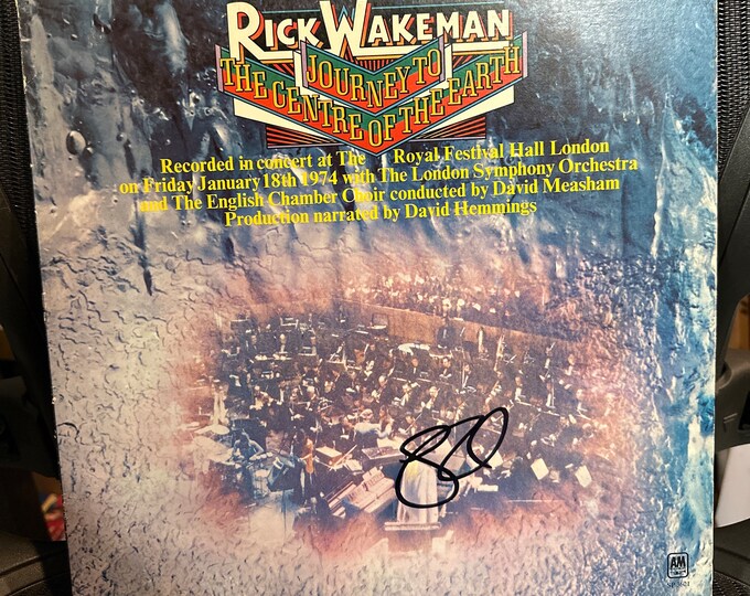 Rick Wakeman Journey to the Center of the Earth Record Album Hand ...