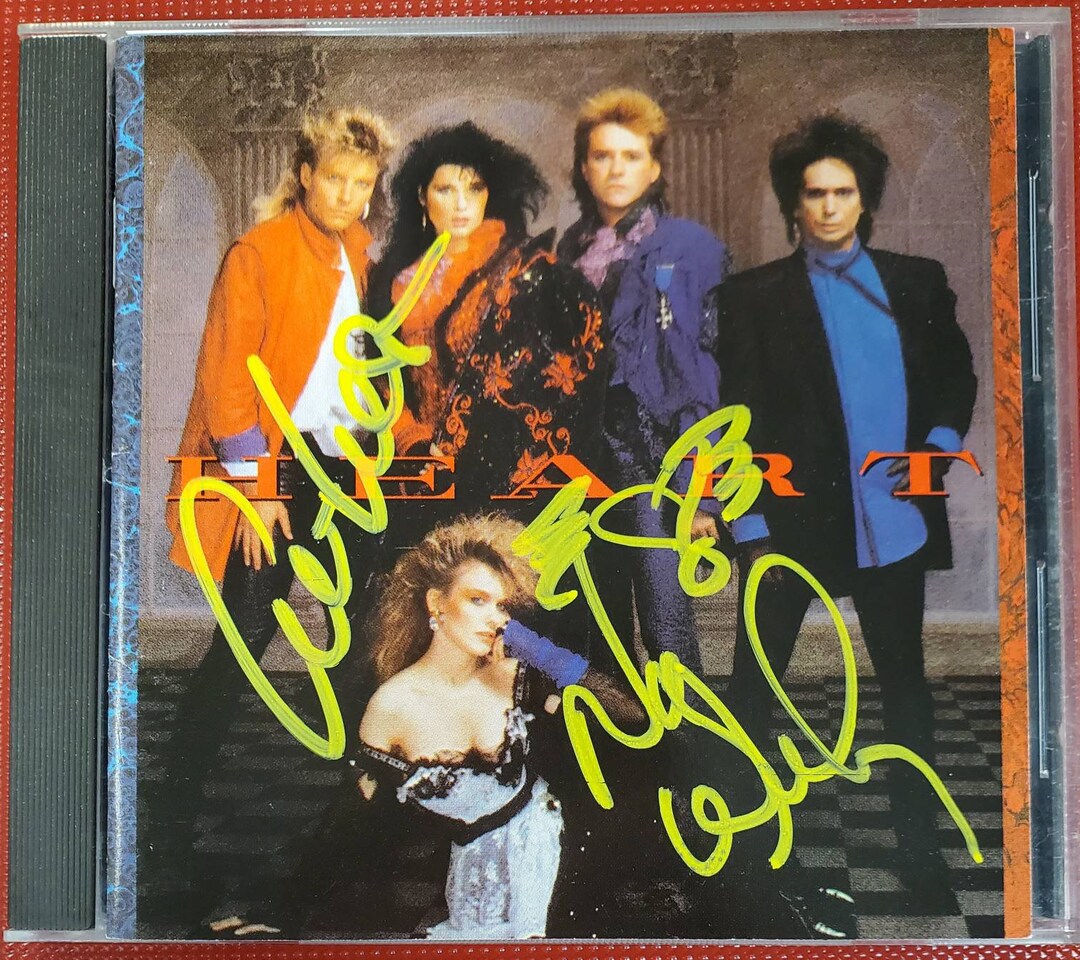 Heart "self-titled" CD Hand-signed Autographed by Ann & Nancy Wilson W ...