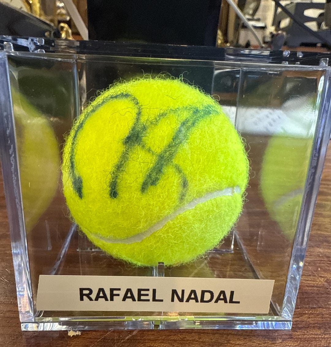 Rafael Nadal "rafa "hand Signed Autographed US OPEN Wilson 3 Tennis ...