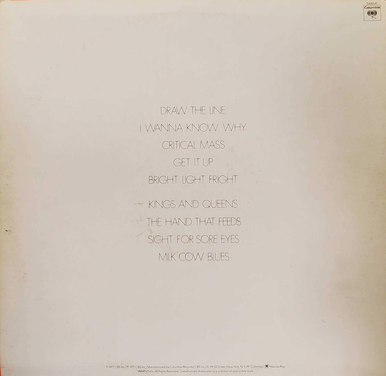 Aerosmith draw the Line Record Album 5x Hand | Etsy