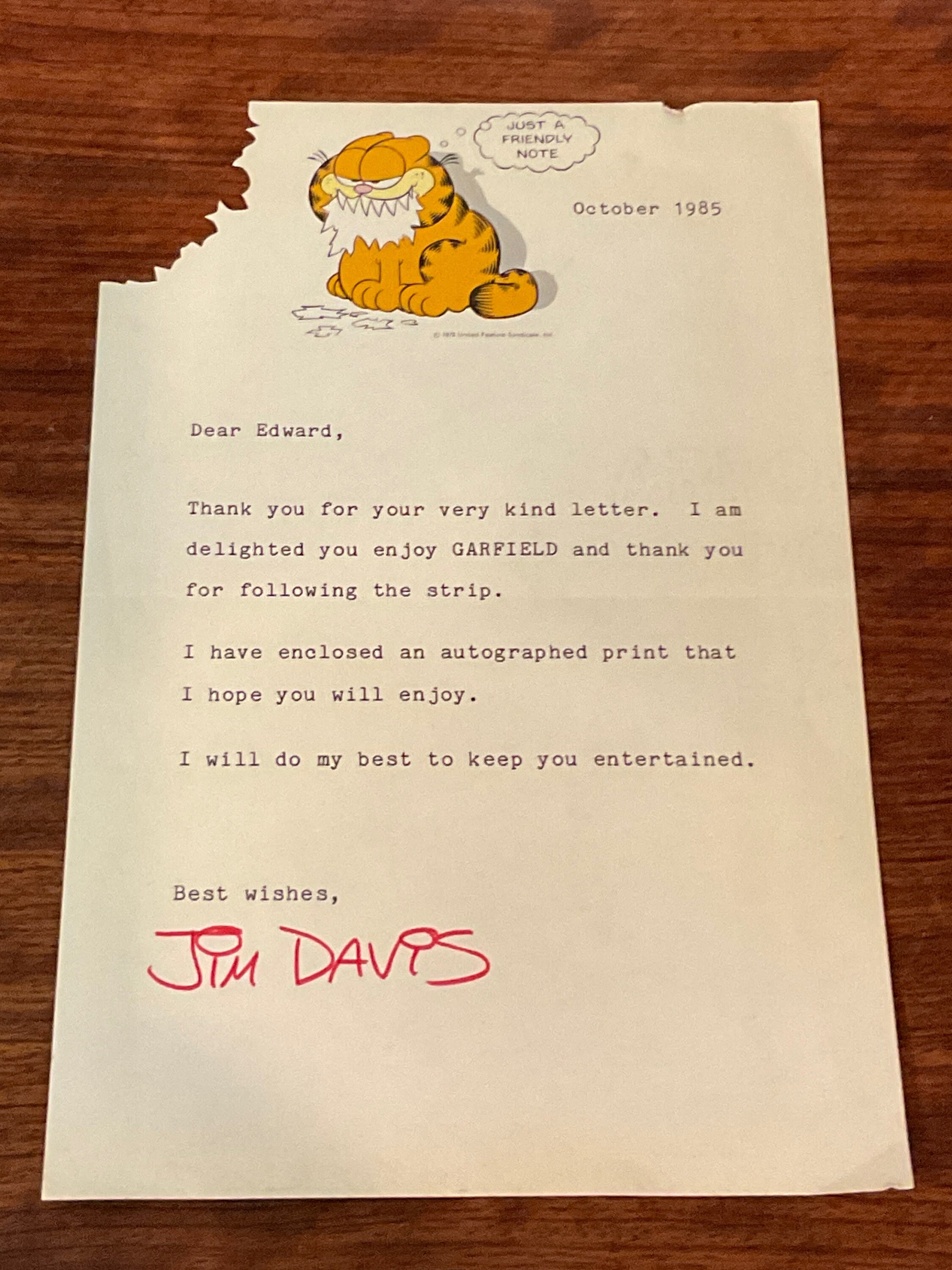 Jim Davis Signature