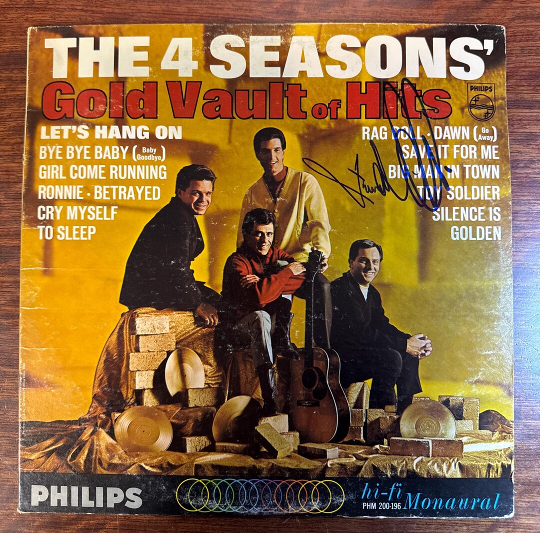 The 4 Seasons "gold Vault of Hits" LP Record Album Hand-signed ...