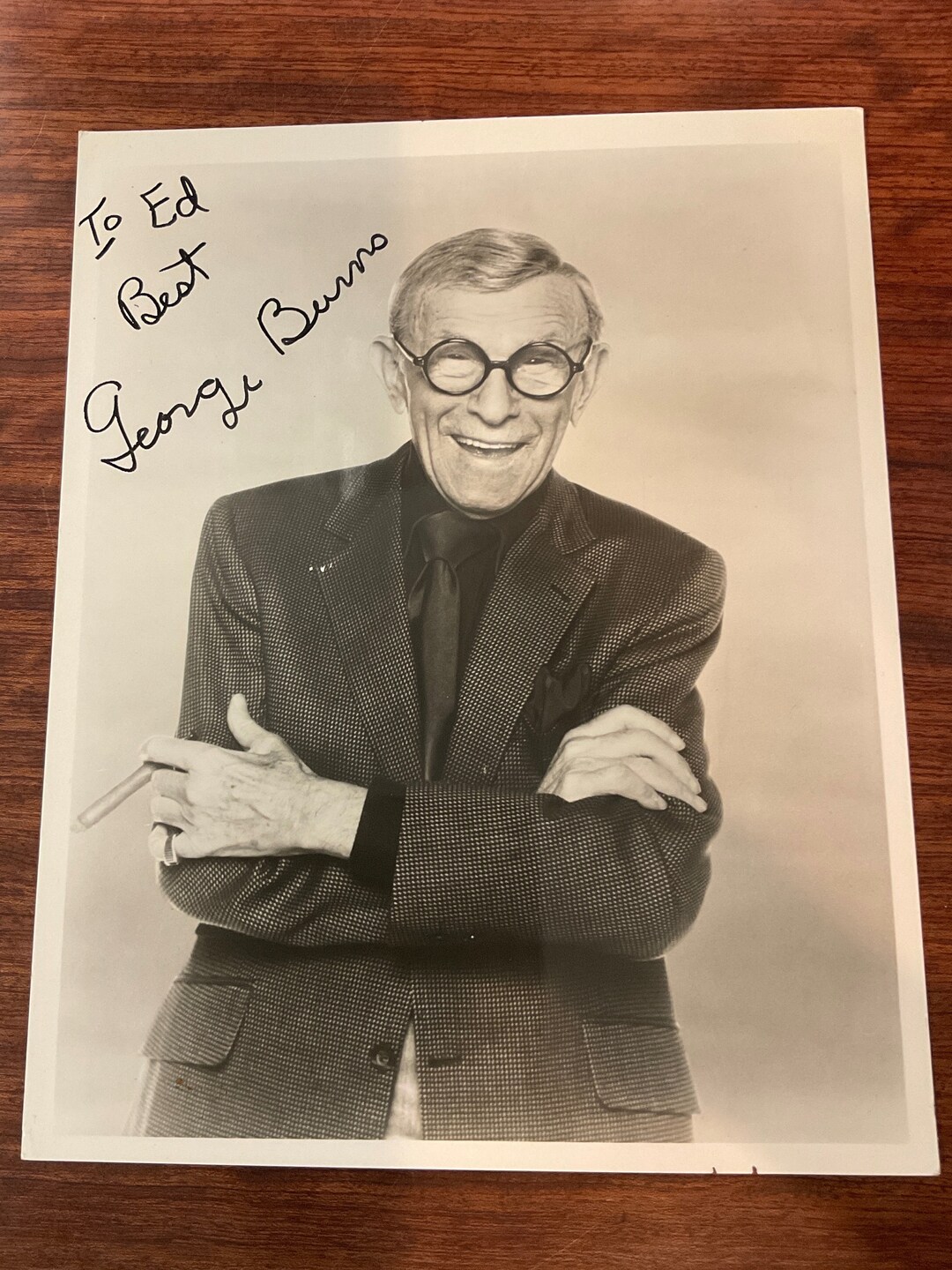 George Burns Headshot Hand Signed Autographed 8"x10" Photo W/ LOA - Etsy