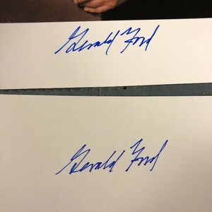 President Gerald Ford Hand Signed Autographed 8"x10" Photo ...