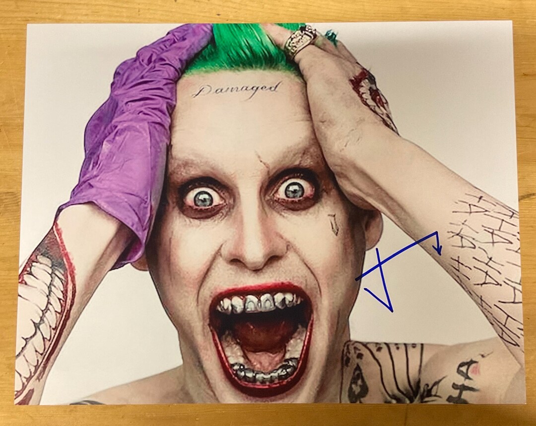 Jared Leto "the Joker" Signed Photograph: Autographed 8x10 Print W/ LOA ...