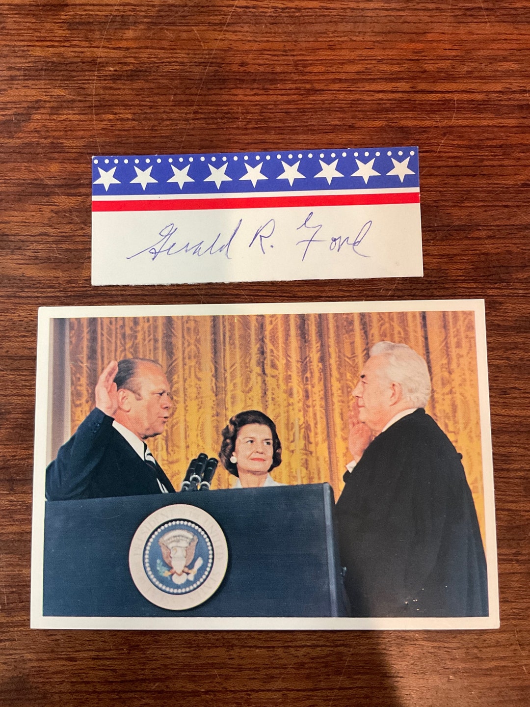 Gerald R. Ford - 38th US President - Hand Signed Autograph W/ LOA - Etsy