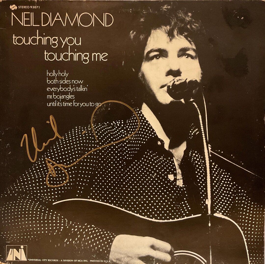 Neil Diamond "touching You Touching Me" LP Record Album Hand-signed ...