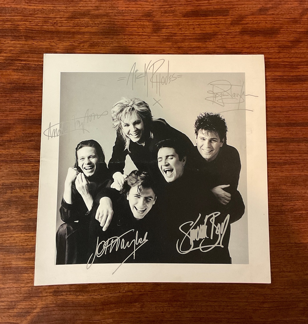 DURAN DURAN (full Band!) Hand Signed Autographed 8" X 8" Pamphlet W ...