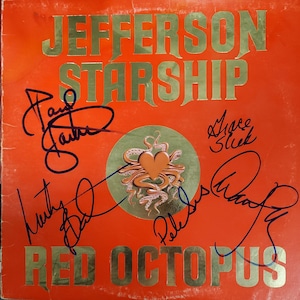 Jefferson Starship Red Octopus Album Signed by 5 (LOA) - Etsy