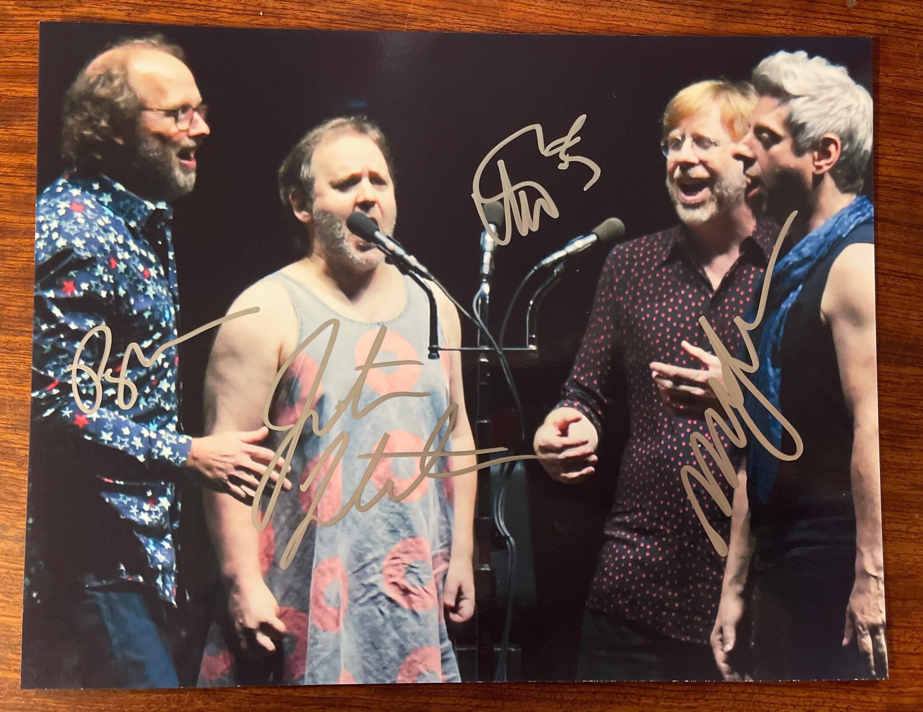 Phish Live Group Photo 9x11 4x Hand Signed Autographed - Etsy