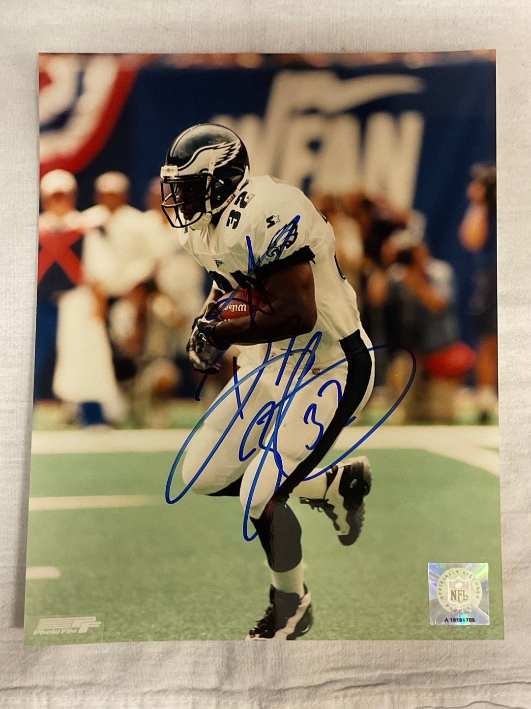 Ricky Watters Signed Eagles Photograph: Autographed Memorabilia W/ LOA ...
