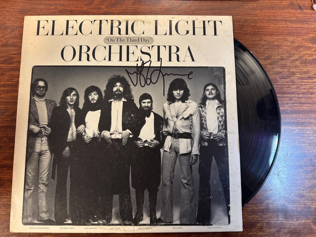 Electric Light Orchestra ELO "on the Third Day" LP Album Hand-signed ...