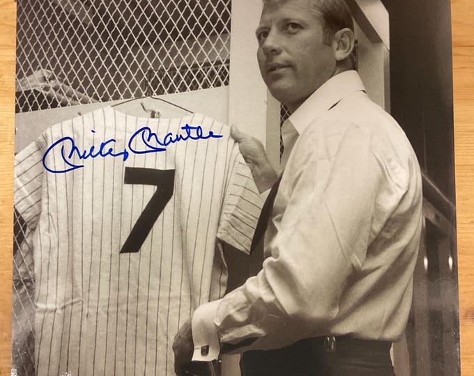 Mickey Mantle MLB Yankees Hand-signed Autographed Photo 8"x10" W/ LOA ...
