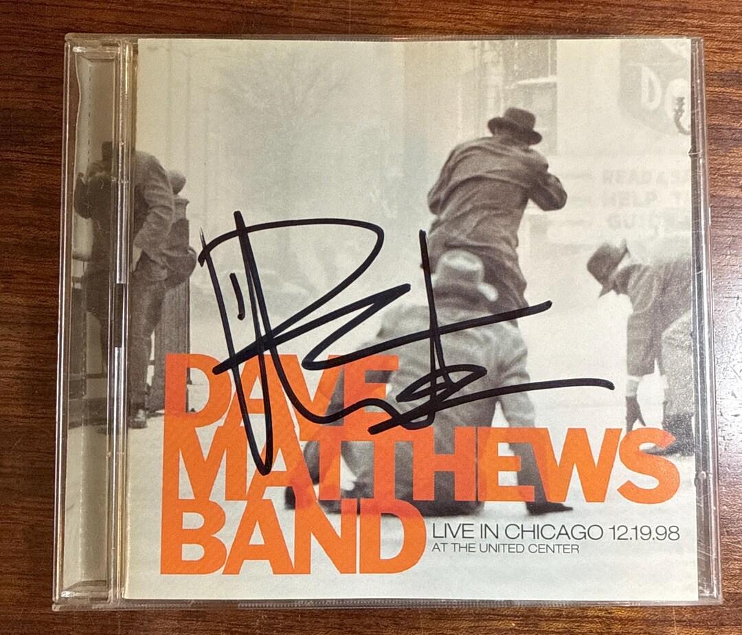 Dave Matthews Band Live in Chicago 12.19.98 CD Hand Signed Autographed ...