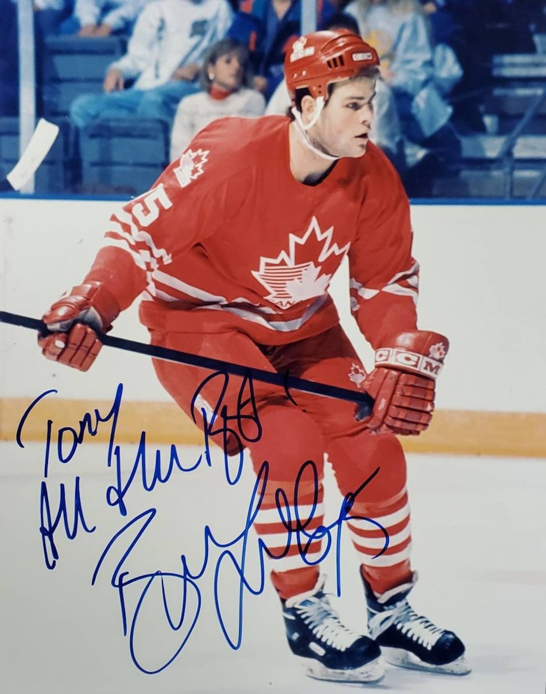 Brett Lindros Signed Canadian Hockey Photo (8x10) W/loa - Etsy