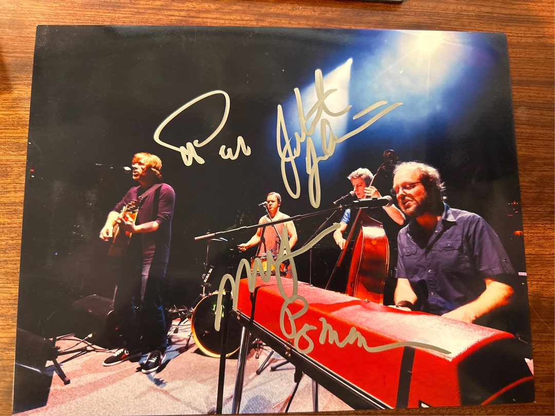Phish Live Group Photo 8.5x11 4x Hand Signed Autographed in Sulver Ink ...