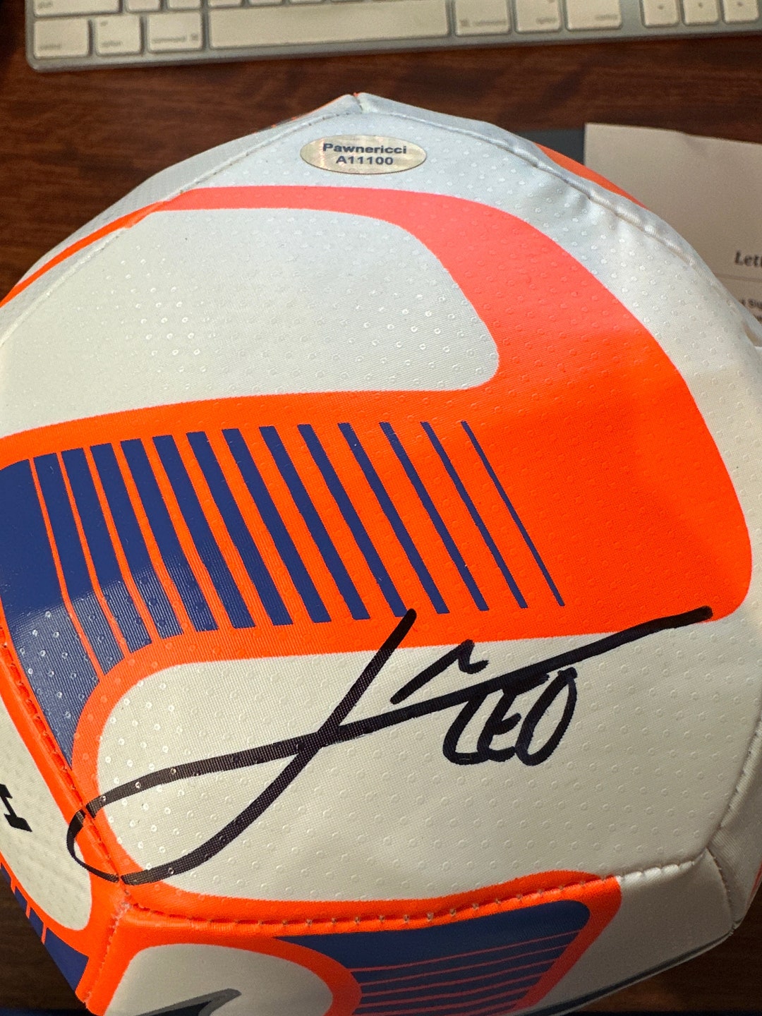 Lionel Leo Messi Hand Signed Autographed Nike Soccer Ball With - Etsy