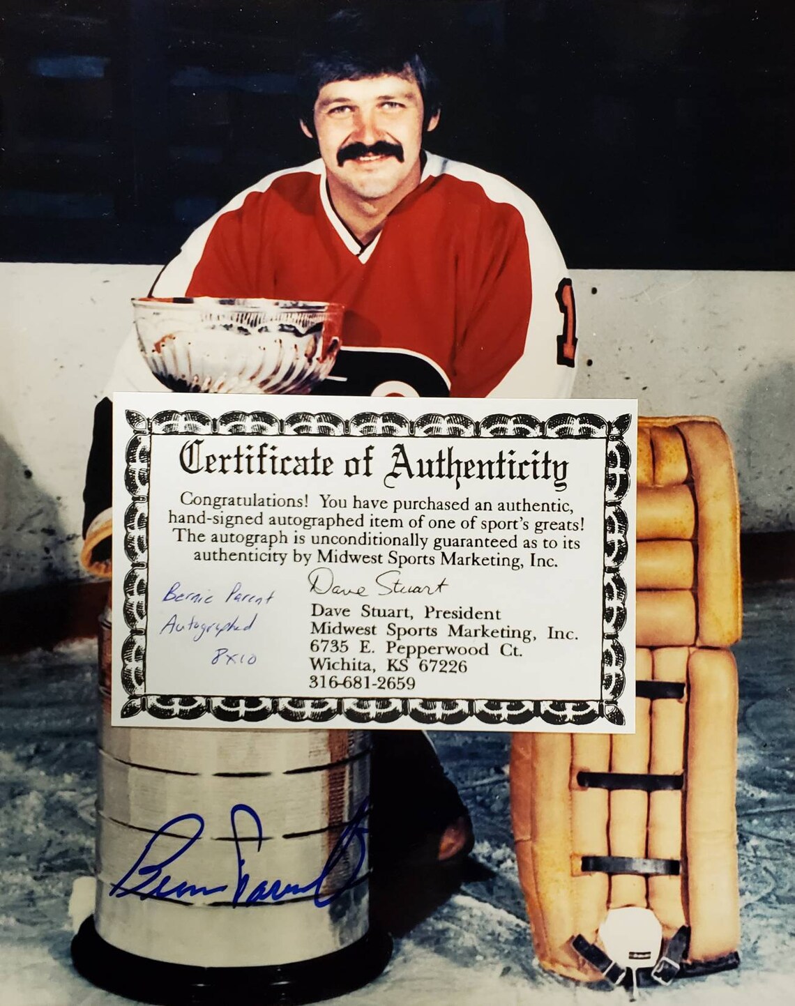 Bernie Parent Philadelphia Flyers NHL Hockey Autographed | Etsy