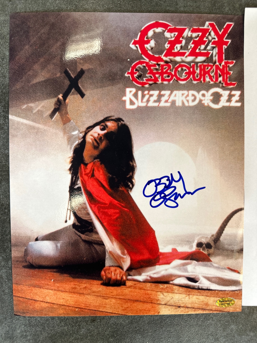 Ozzy Osbourne blizzard of Oz 8.5x11 Photo Hand Signed Autograph by Ozzy W/ LOA W/ Hologram - Etsy