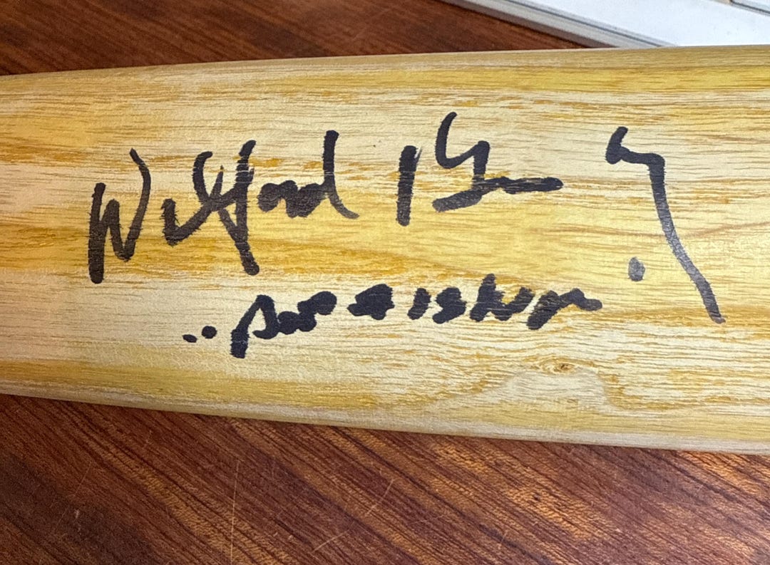 The Natural Wilfred Brimley Wonderboy Hand Signed Autographed Baseball ...