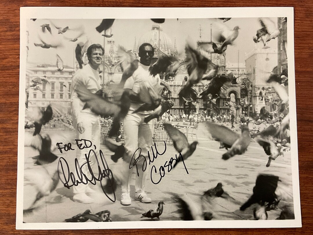 Robert Culp & Bill Cosby "i Spy" Hand Signed Autographed 8"x10" Photo W ...