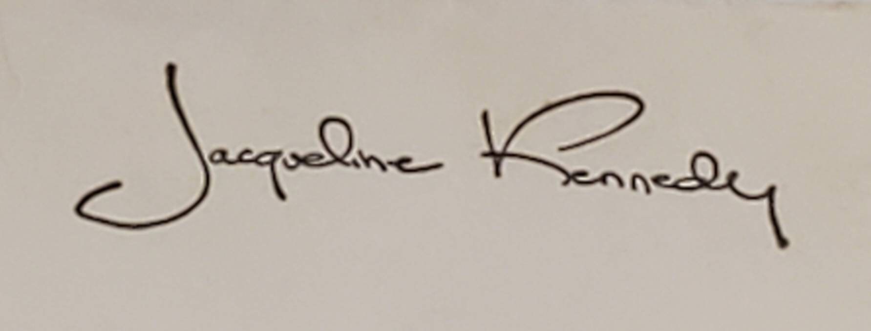 Jacqueline Kennedy Onassis Jackie O Hand Signed & Addressed Envelope 5. ...