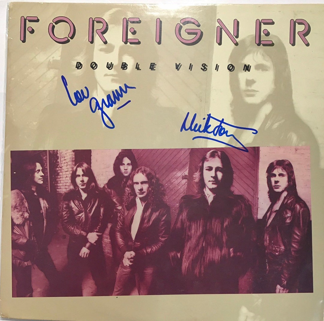 Foreigner double Vision LP 2nd US Press, Alternative Album Art 2x Hand ...