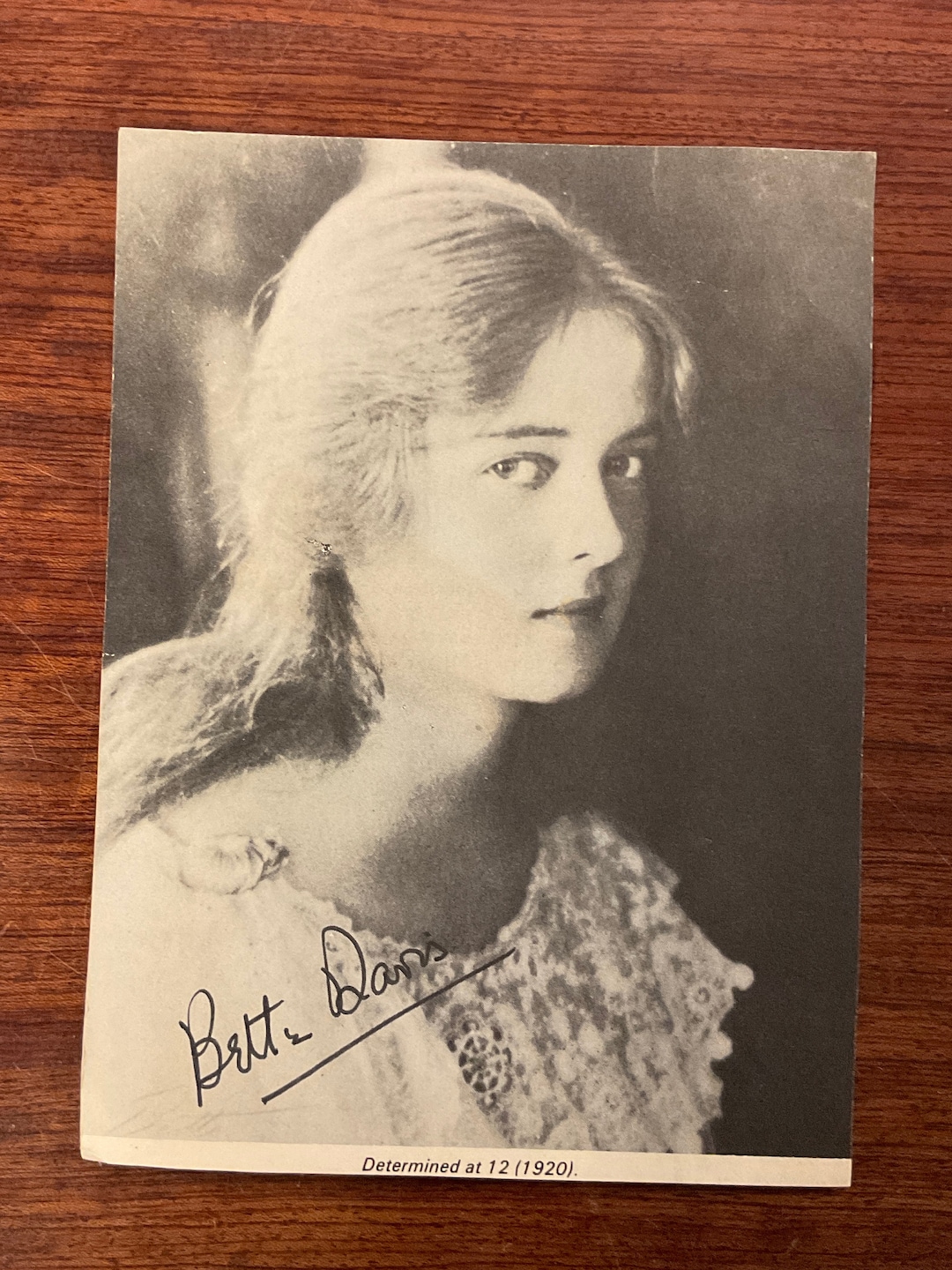 Young Bette Davis Hand Signed Autographed 5"x7" Photo W/ LOA - Etsy