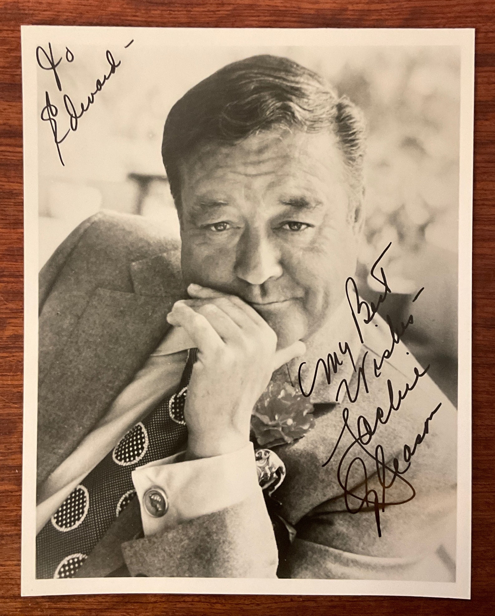 Jackie Gleason american Actor/comedian Hand Signed Autographed 8x10 W ...