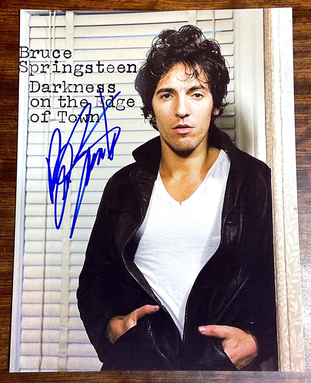 Bruce Springsteen "darkness on the Edge of Town" Autographed 8x10 ...