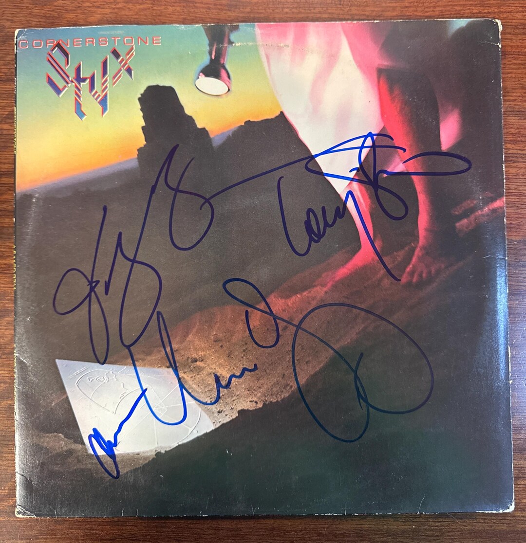 Styx Cornerstone Album: Signed by Dennis Deyoung, Tommy Shaw + LOA - Etsy