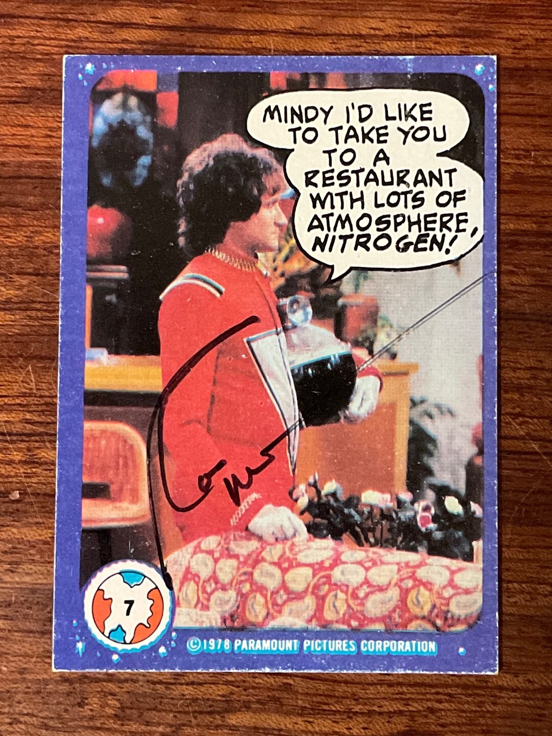 Robin Williams "mork & Mindy" Hand Signed Autographed - 1978 Paramount ...