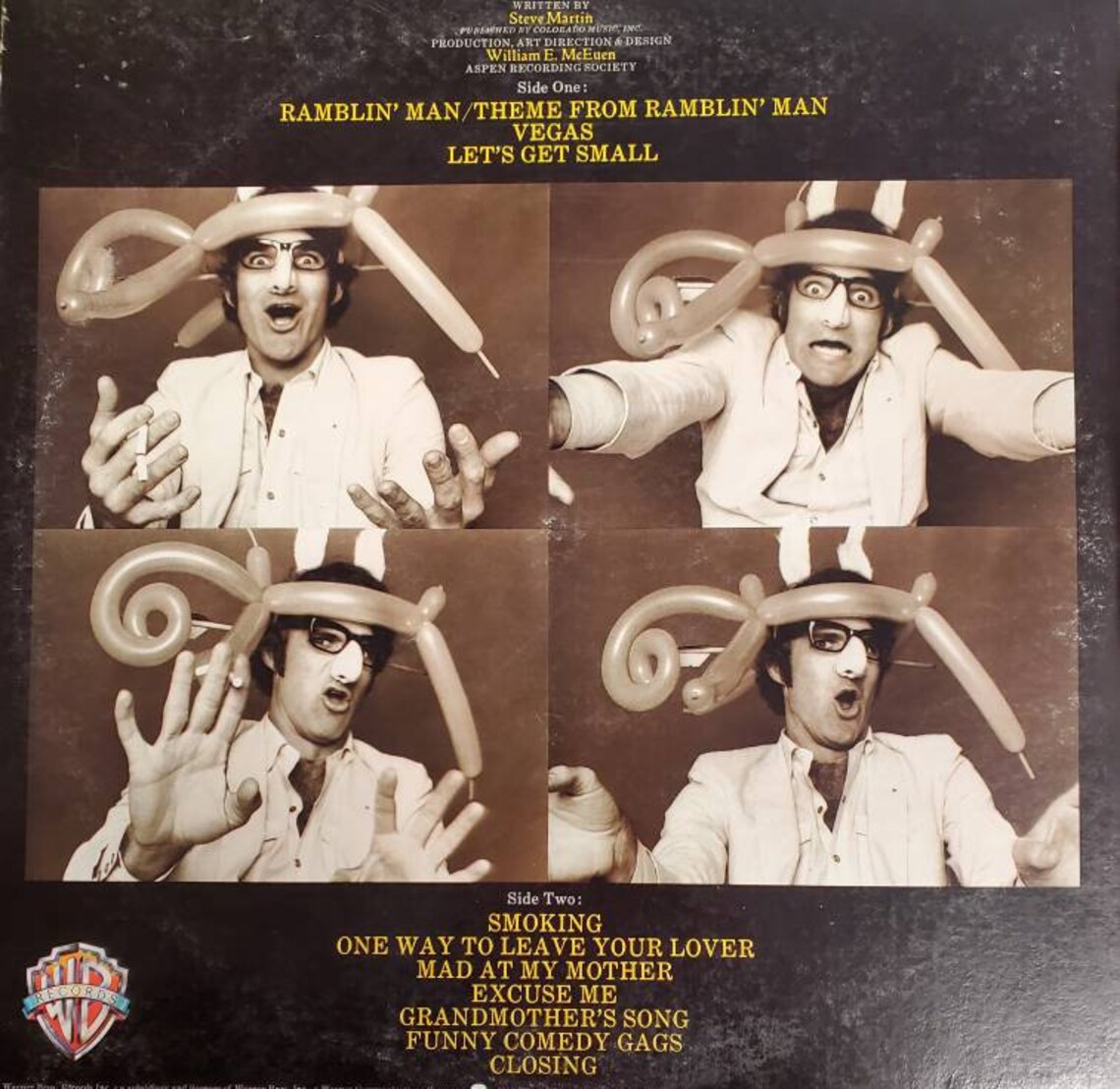 Steve Martin let's Get Small Autographed Record Album - Etsy UK