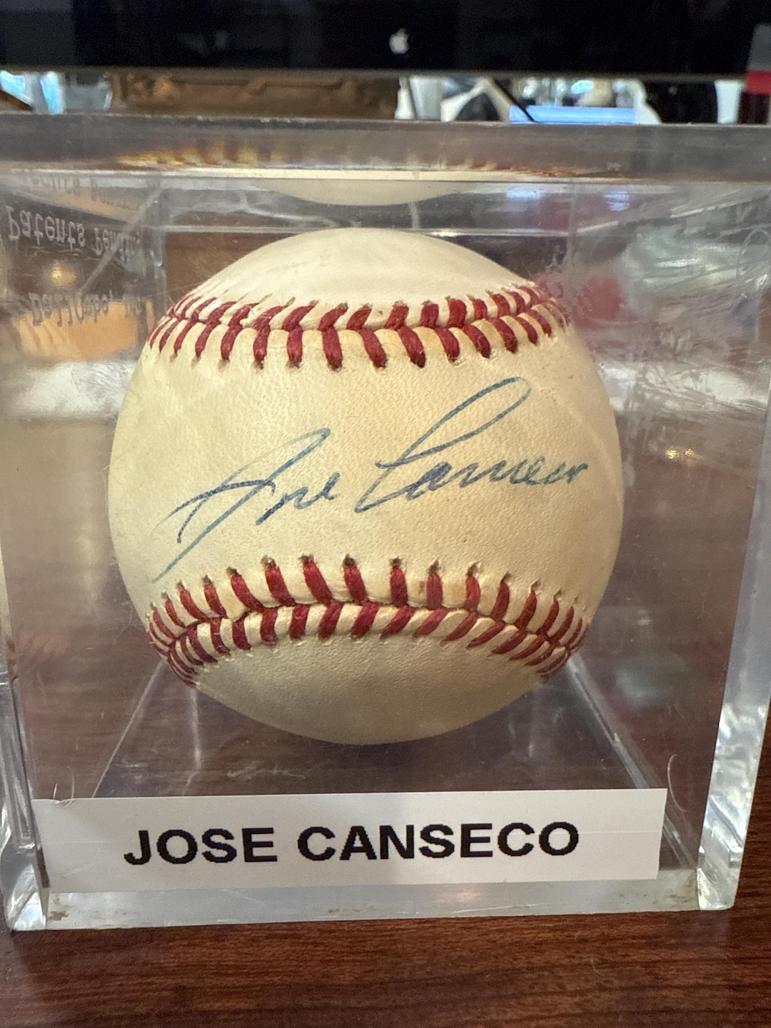 Jose Canseco Lhand-signed Autographed Official Rawlings American League ...