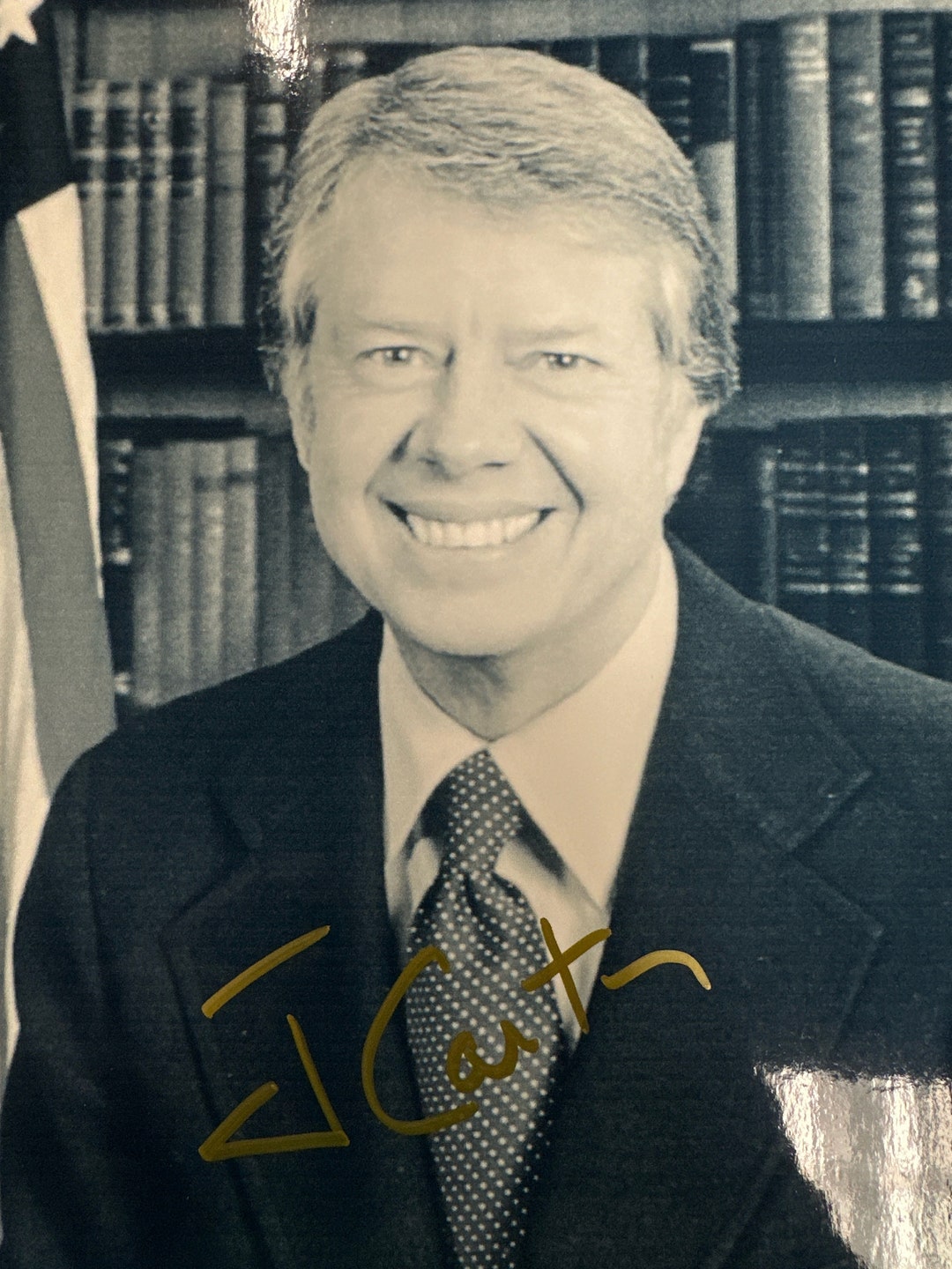 Foto autografiada a mano del presidente Jimmy Carter de 8,5" x 11" con ...