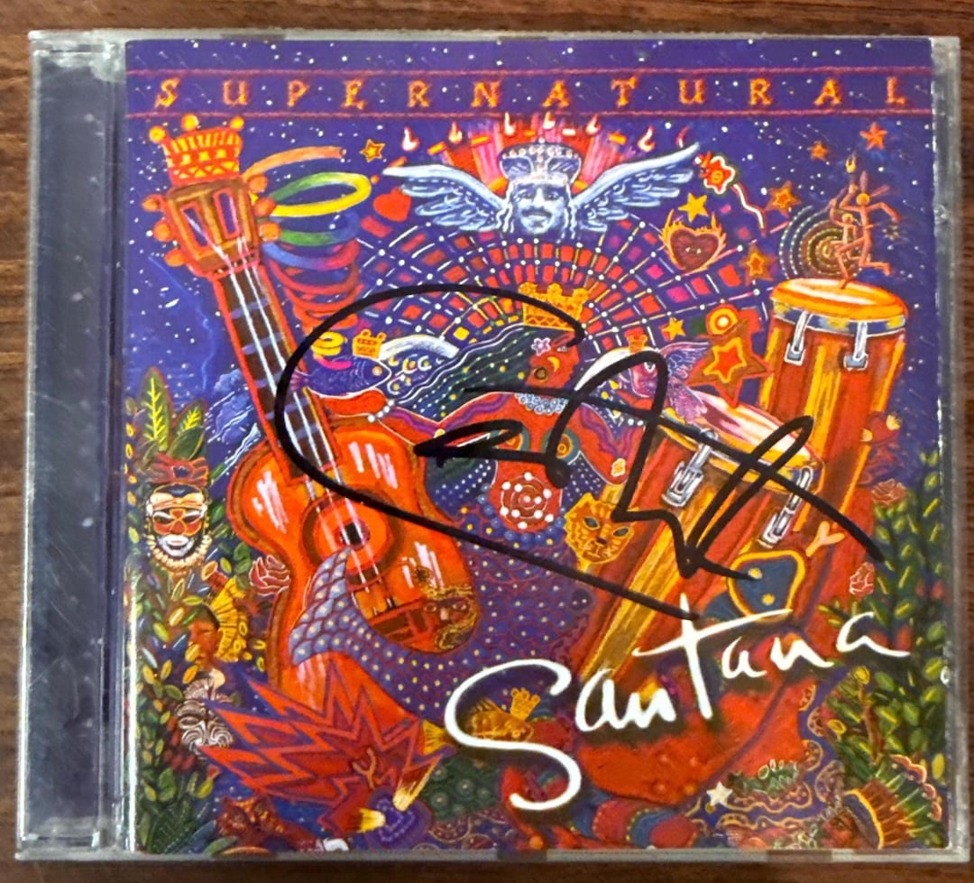 Santana "supernatural" CD Album Hand-signed Autographed by Carlos ...